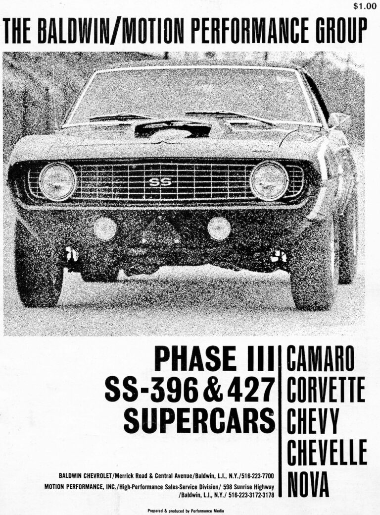 BALDWIN-MOTION PHASE III SS427 CAMARO - Car Guy Chronicles